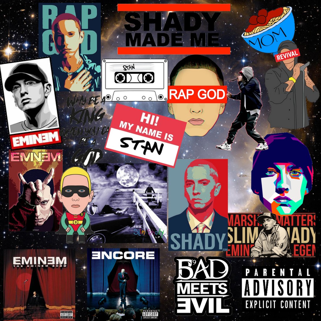 20 pcs. Eminem Vinyl Sticker Set | Shopee Philippines