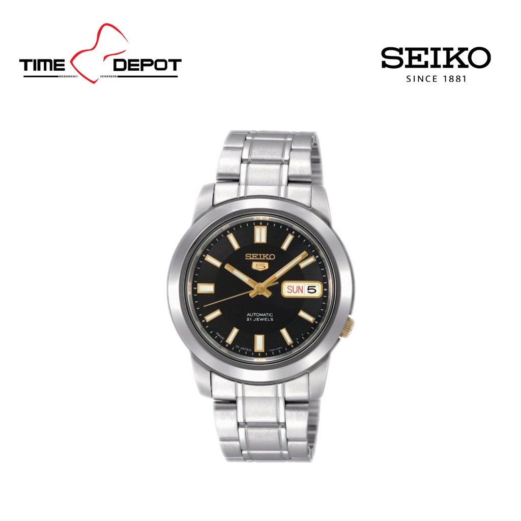 Seiko 5 SNKK17K1 Basic Automatic Silver Stainless Steel Strap Watch For ...