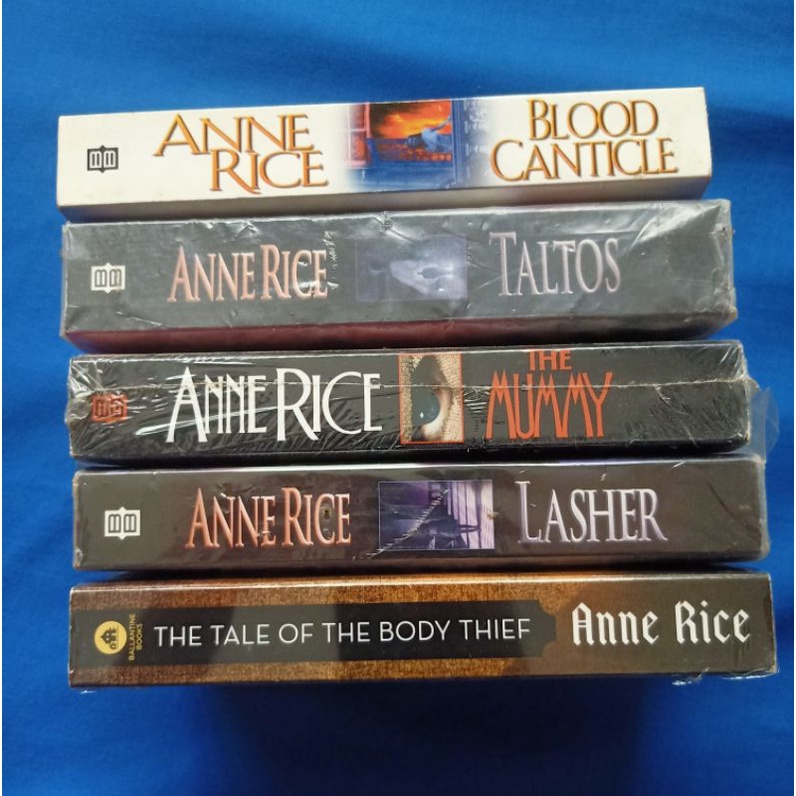 Ann Rice Books (5 books) | Shopee Philippines