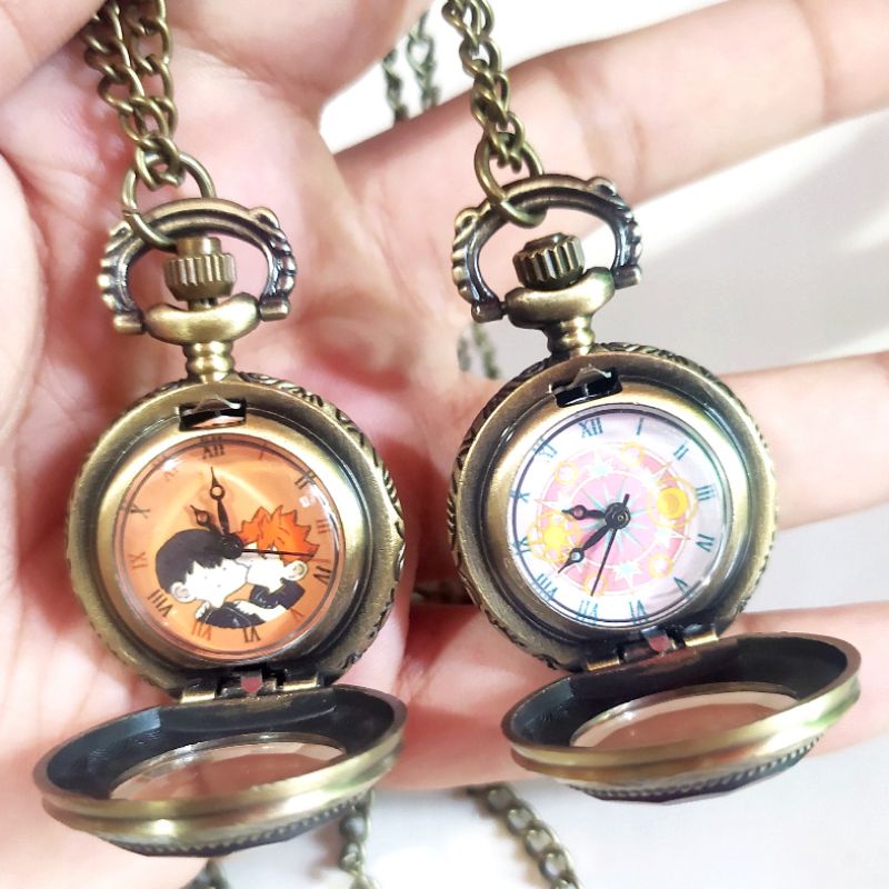 Personalized Mini Pocket Watch Anime Korean KPop Clock Customized ...