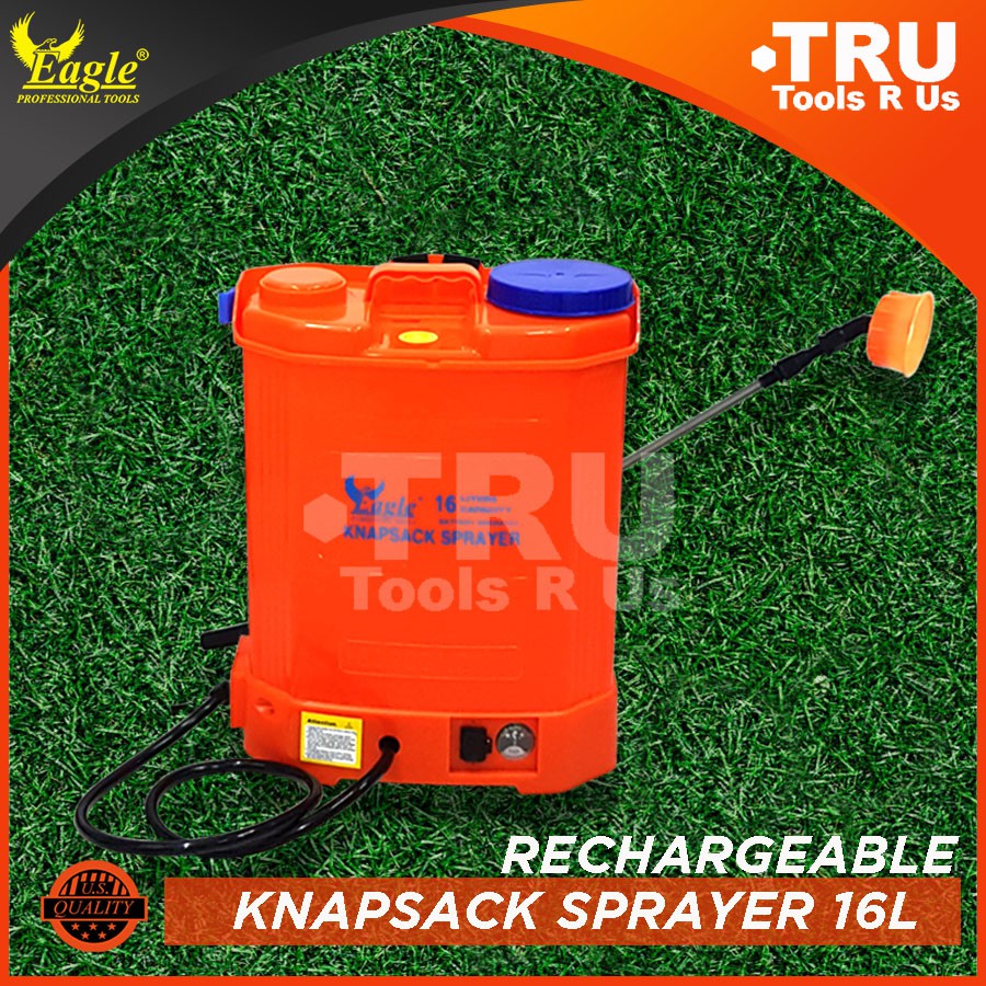 Eagle Rechargeable Knapsack Sprayer Battery Operated 16 Liters Tank ...