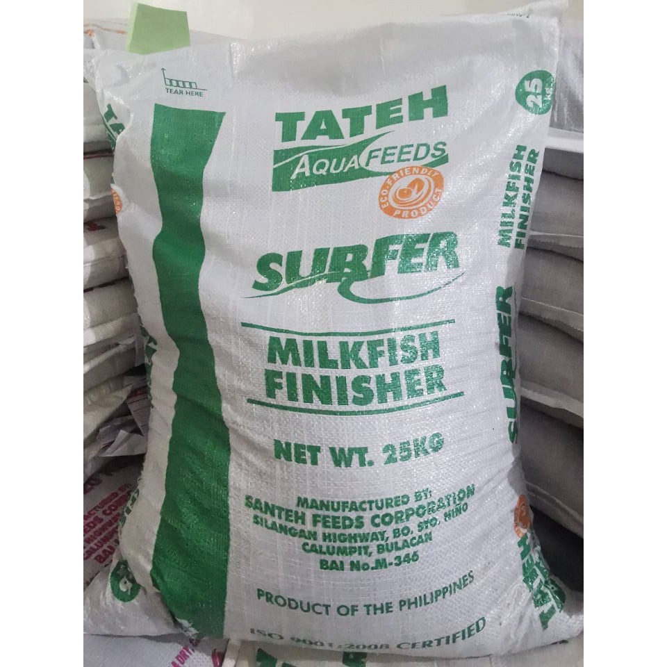 Tateh Aquafeeds Surfer Finisher 1kg Milkfish Bangus Feeds Floating ...