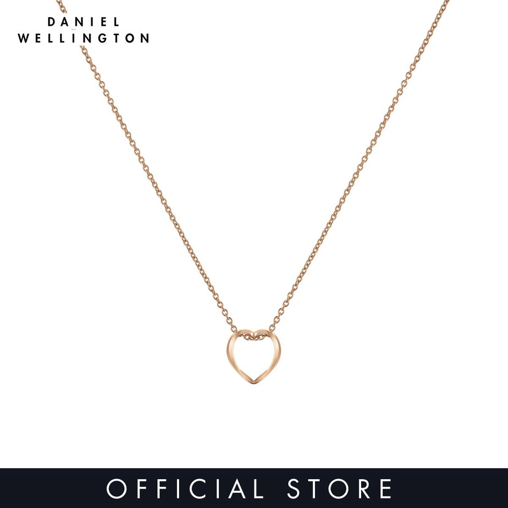 Daniel Wellington Elan Le Coeur Necklace Rose gold - Necklace for women ...