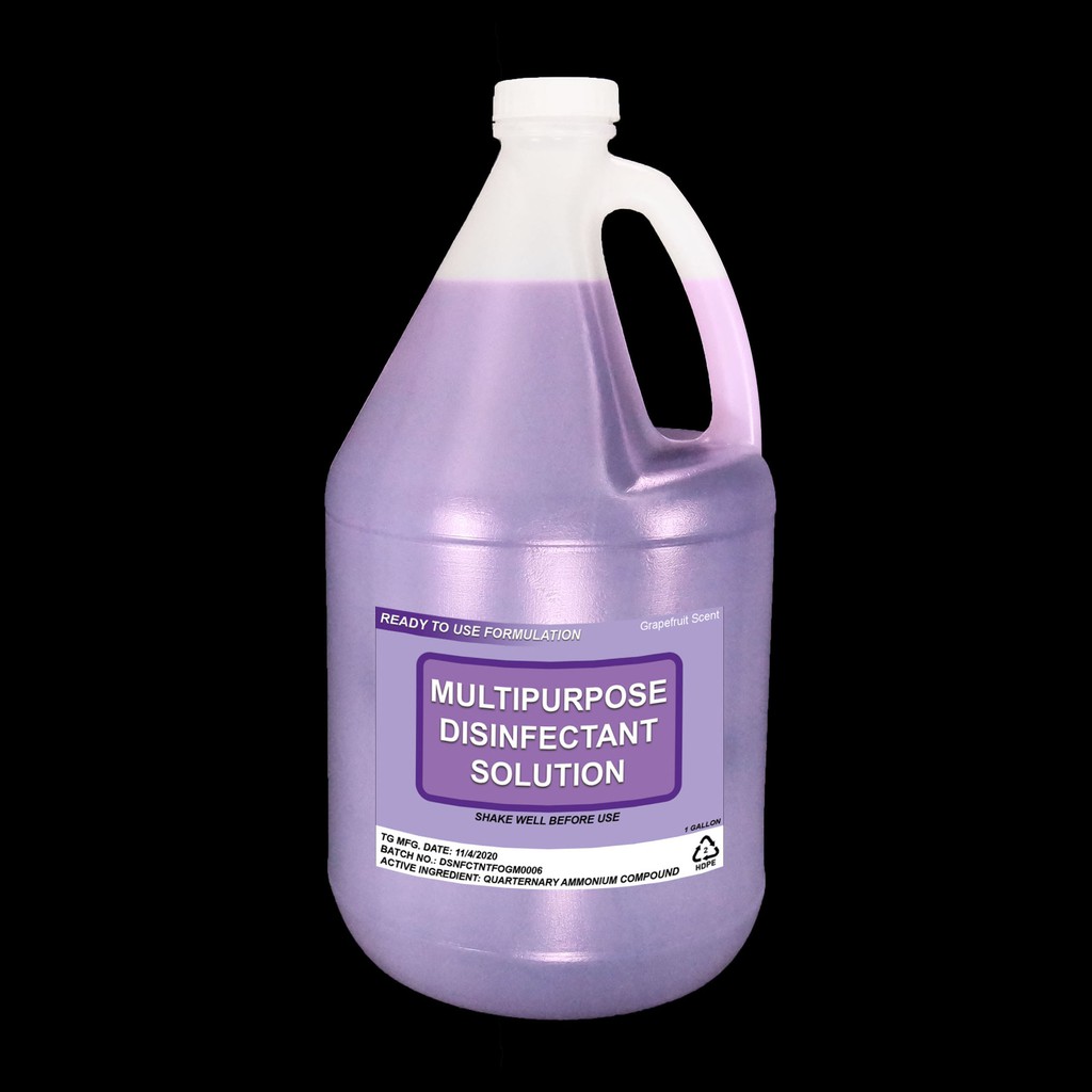 Multi-purpose Disinfectant Solution: Scented (1 Gallon) | Shopee ...