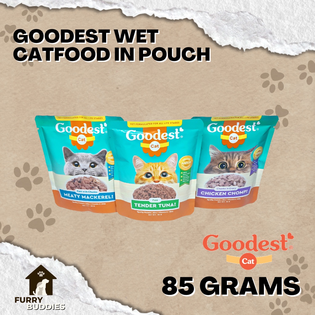 GOODEST WETCATFOOD IN POUCH (85 GRAMS) | Shopee Philippines