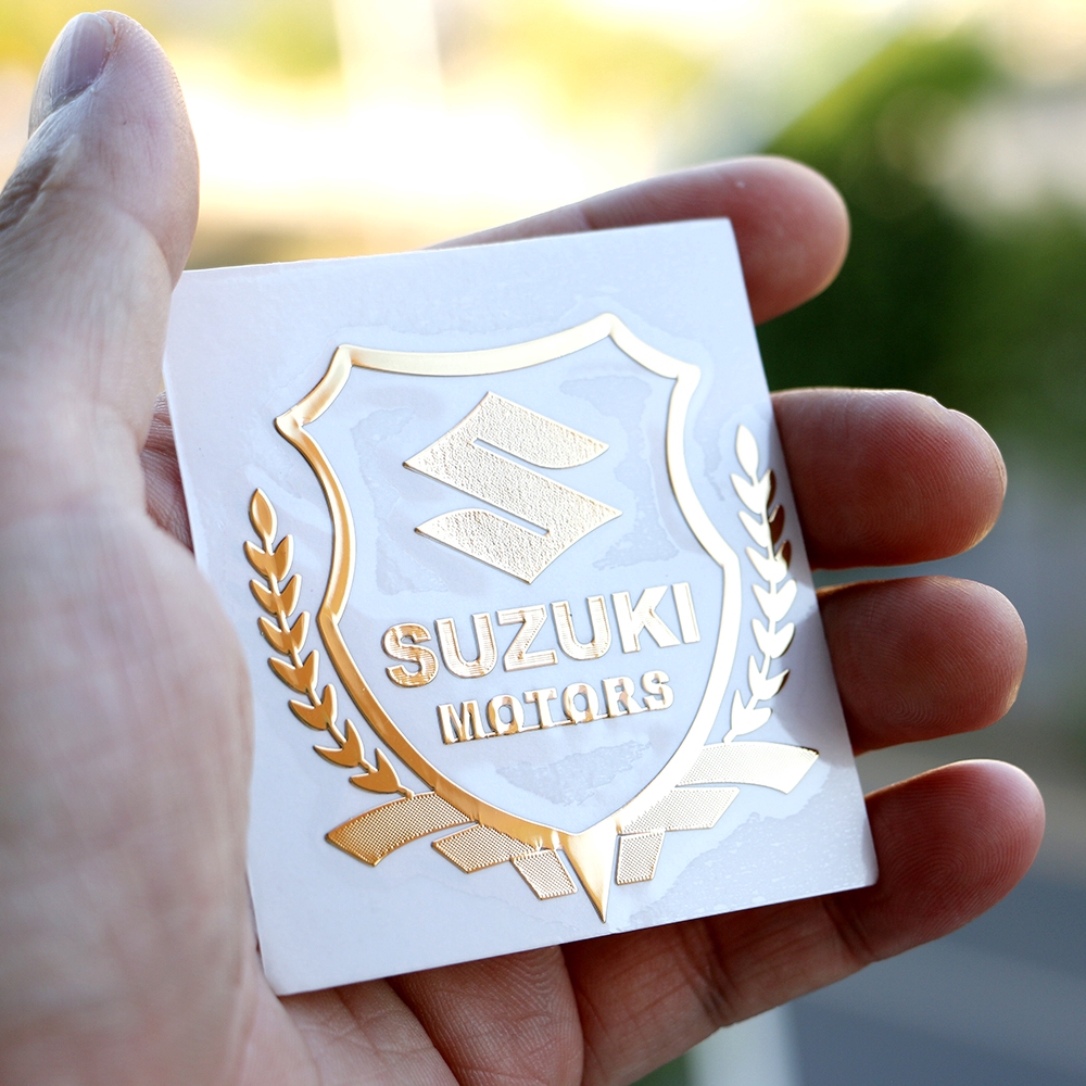 SUZUKI Motorcycle Plating Metal Stickers Car Emblem Badge Decorative ...