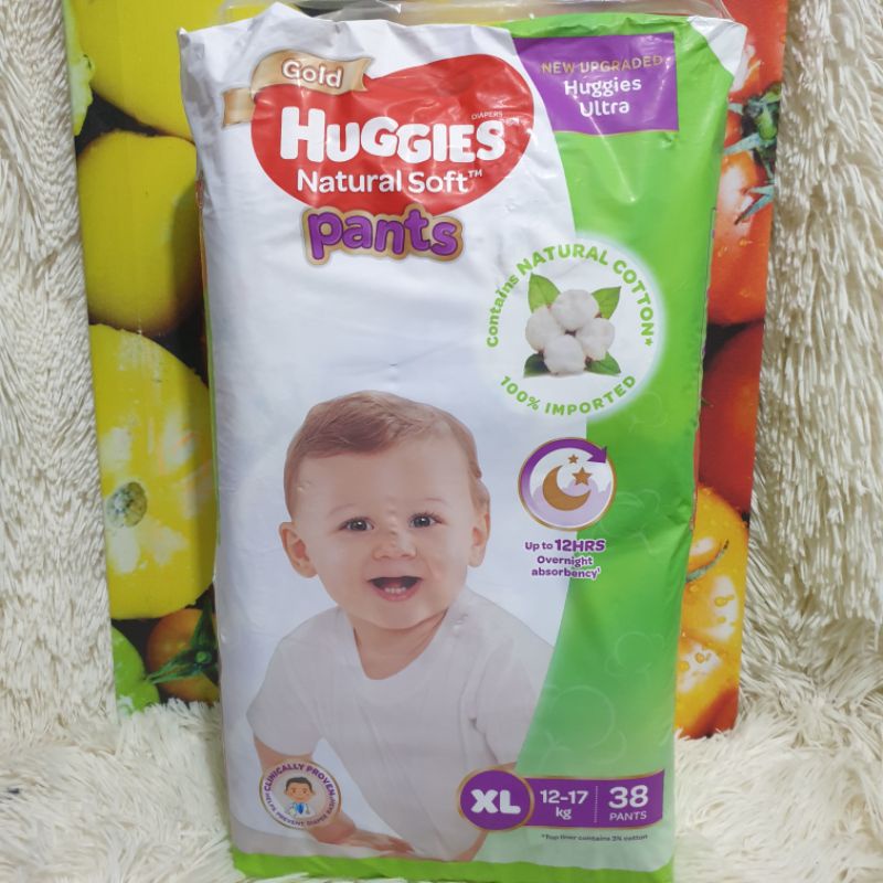 Huggies Gold Natural Soft Pants XLarge 38pieces (Former: HUGGIES ULTRA ...