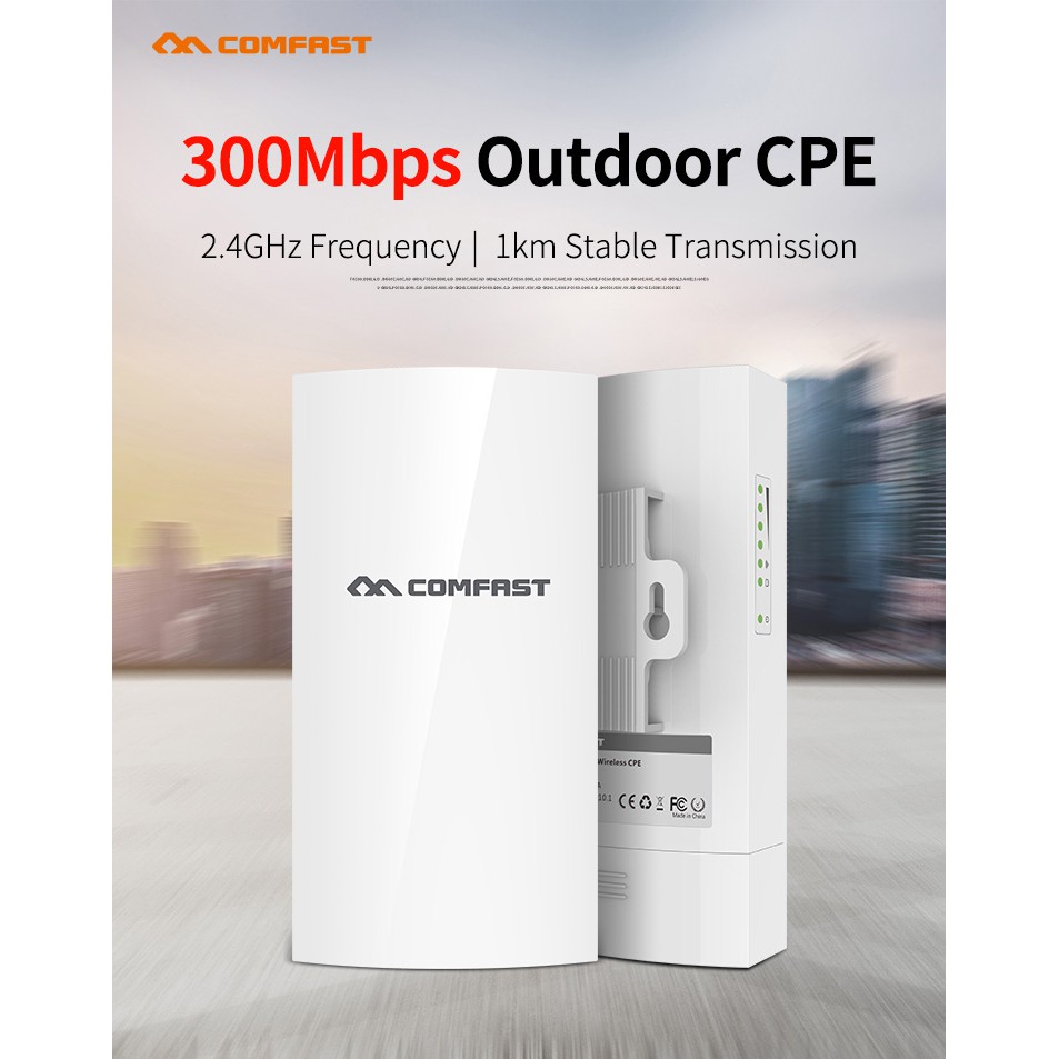 Comfast CF-E130N Wireless Outdoor CPE AP 1km Long Range 2.4Ghz 300Mbs ...