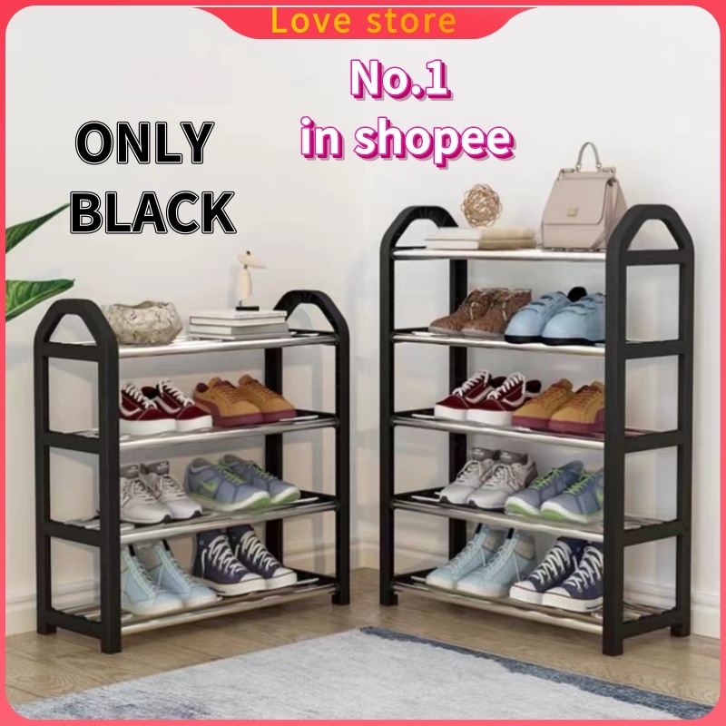 B55 COD Black Shoe Rack Multi-Layer Shoe Rock Small Shoe Cabinet ...