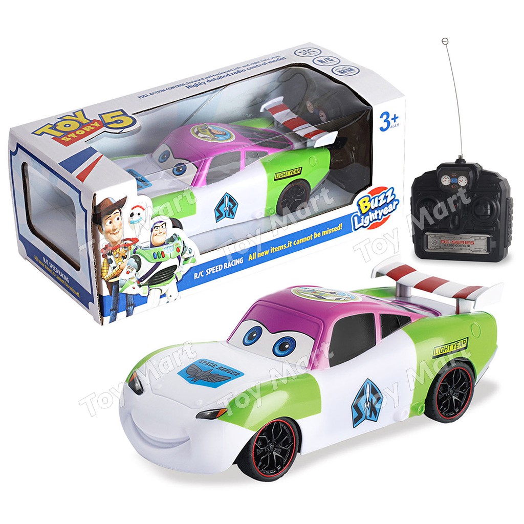 Toy Story Buzz Lightyear Remote Control Race Car Toy Vehicle Set ...