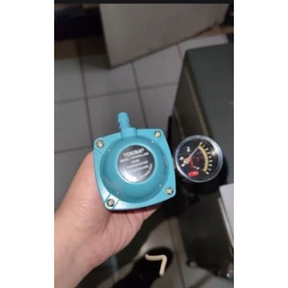 SHELLANE / SOLANE LPG REGULATOR WITH SAFETY PRESSURE GAUGE SNAP ON ...