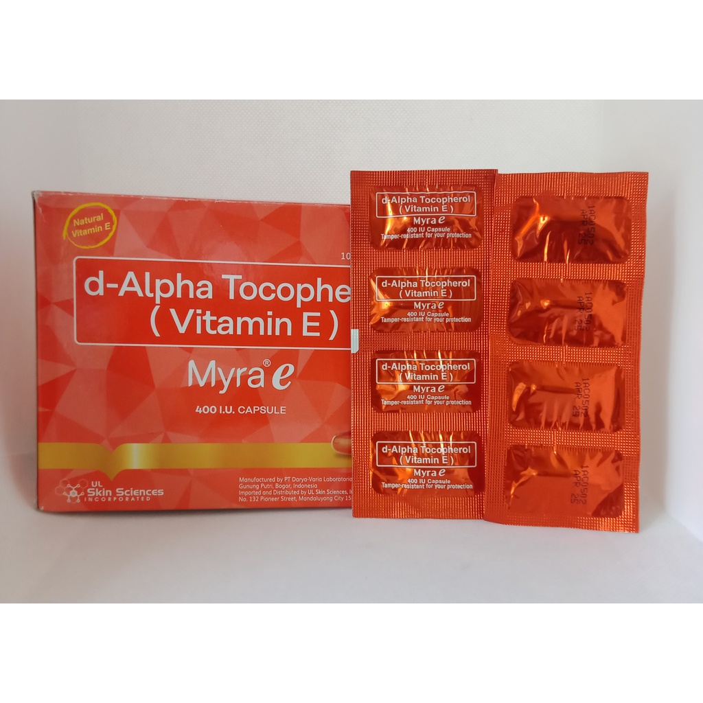 MYRA E 400 IU SOFT GEL CAPSULE 4's | Shopee Philippines