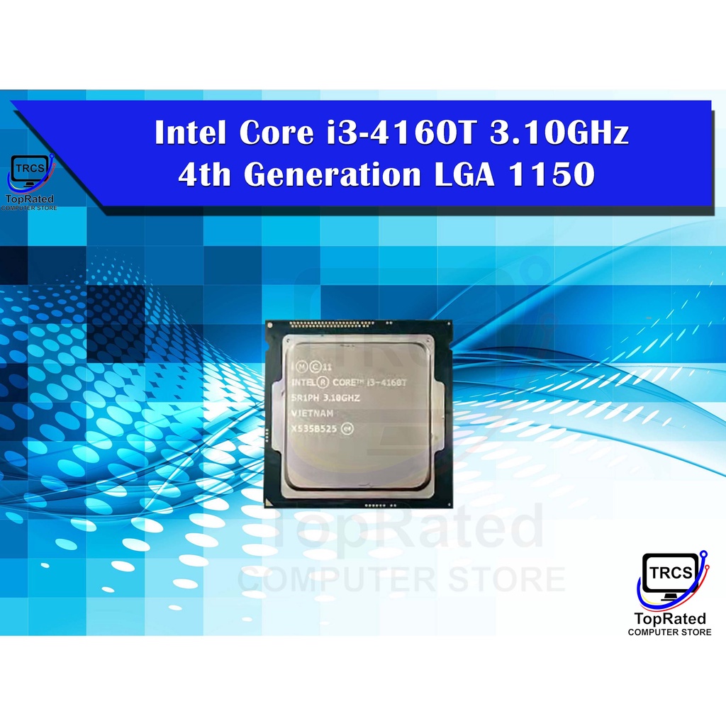Intel Core i3-4160T 3.10GHz 4th Gen Processor Socket LGA 1150 (Used ...
