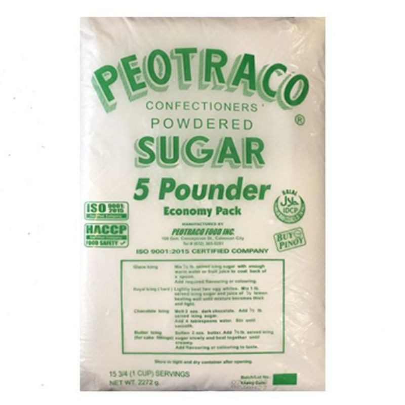 PEOTRACO Confectioner's/Icing Sugar (5 Pounder) | Shopee Philippines