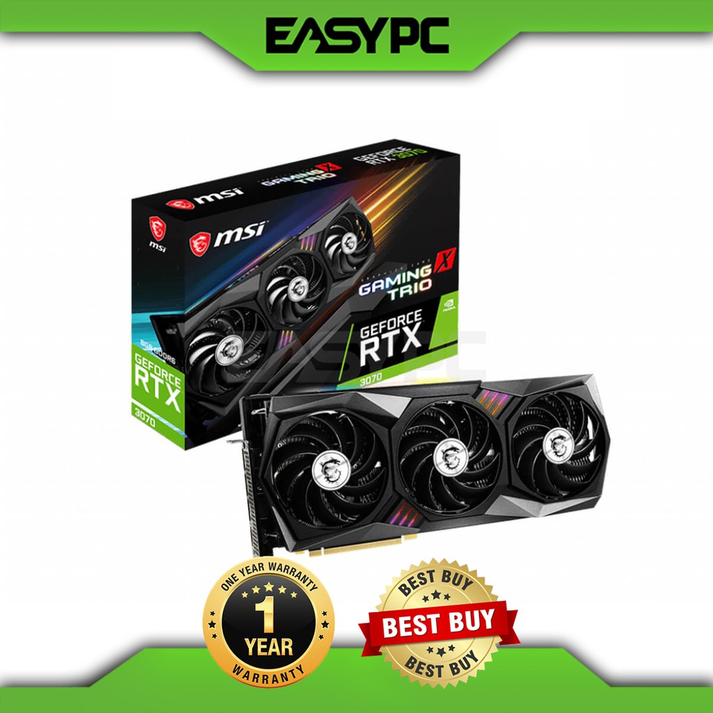 EasyPC | MSI RTX 3070 or 3070 Ti Gaming X Trio 8GB 256bit GDdr6X Gaming ...