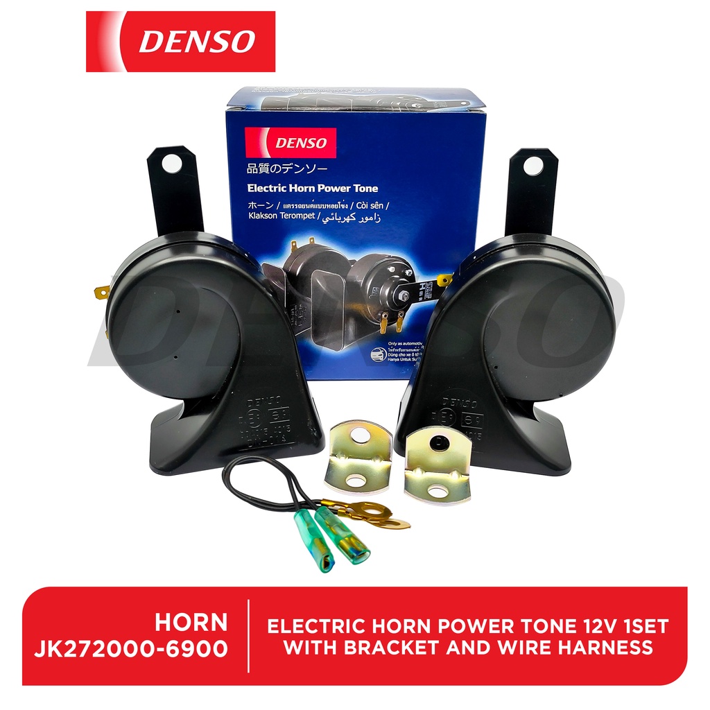Denso Original Car and Motorcycle Electric Power Tone Horn 12V 1Set ...