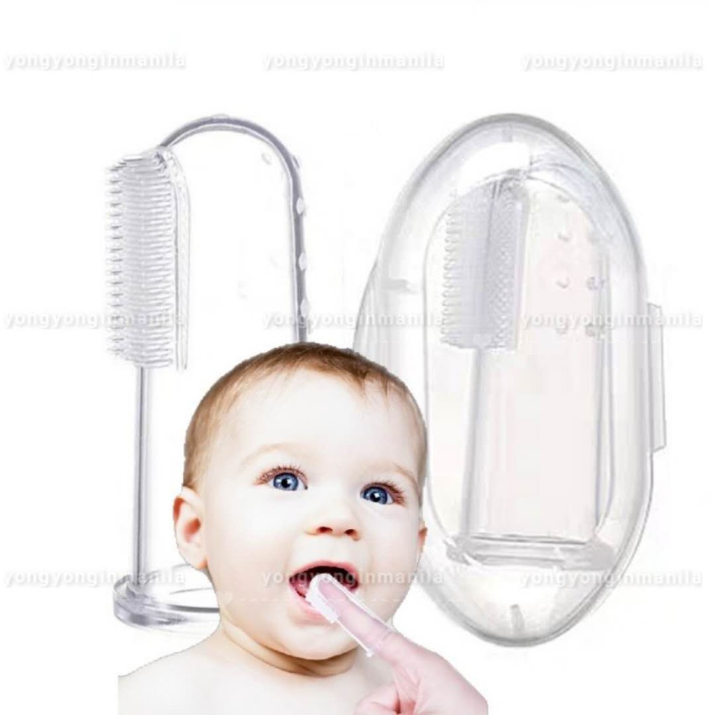 Baby Silicone Finger Infant Toothbrush Teeth Massager | Shopee Philippines