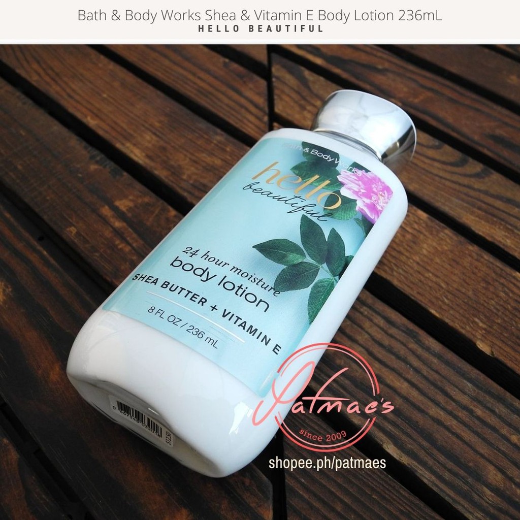 Bath and Body Works Body Lotion Hello Beautiful 236mL | Shopee Philippines