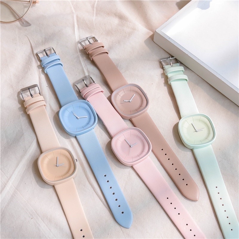 Aesthetic Korean Macaroon Pastel Watch | Shopee Philippines