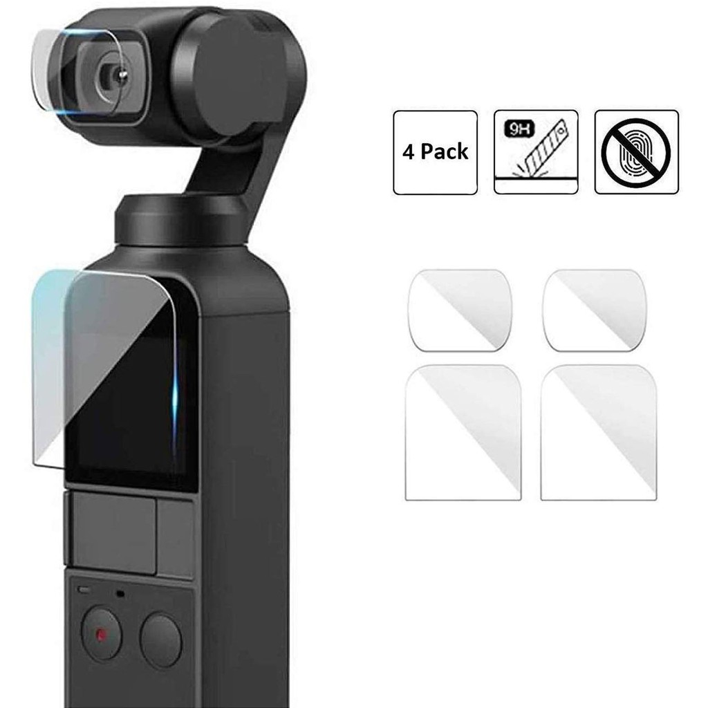 2 Packs Osmo Pocket 2 Glass Screen Protector Tempered Foil Film for DJI ...