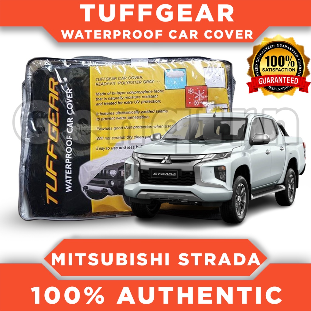 Mitsubishi Strada Waterproof Heavy Duty Car Cover All Weather (Tuffgear ...