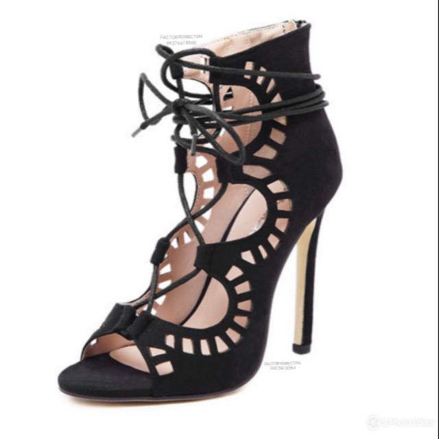 Black Sexy Strappy High Heels Womens Shoes Sotd Shopee Philippines