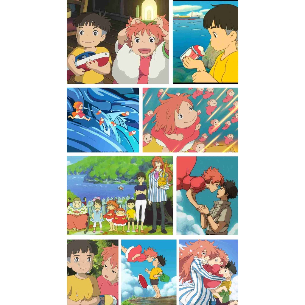 Ponyo Movie Characters Poster A4 Size | Shopee Philippines