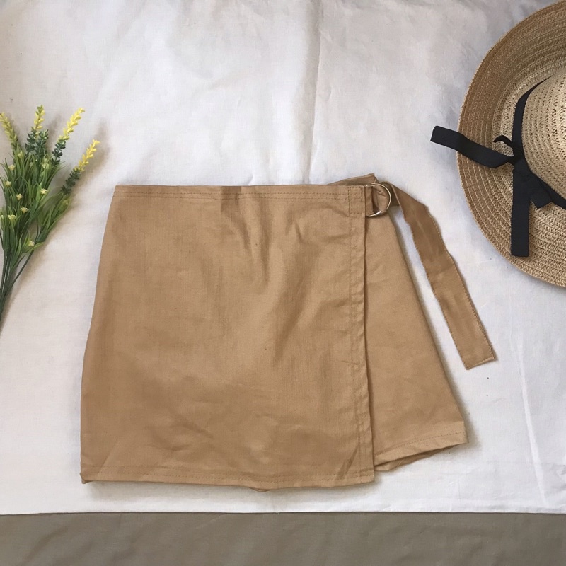Palda Short with Buckle (Skort) | Shopee Philippines
