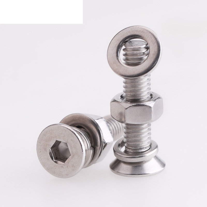 304 Stainless Steel Counterbolt Hexagonal Combination Screw Bolt Nut ...