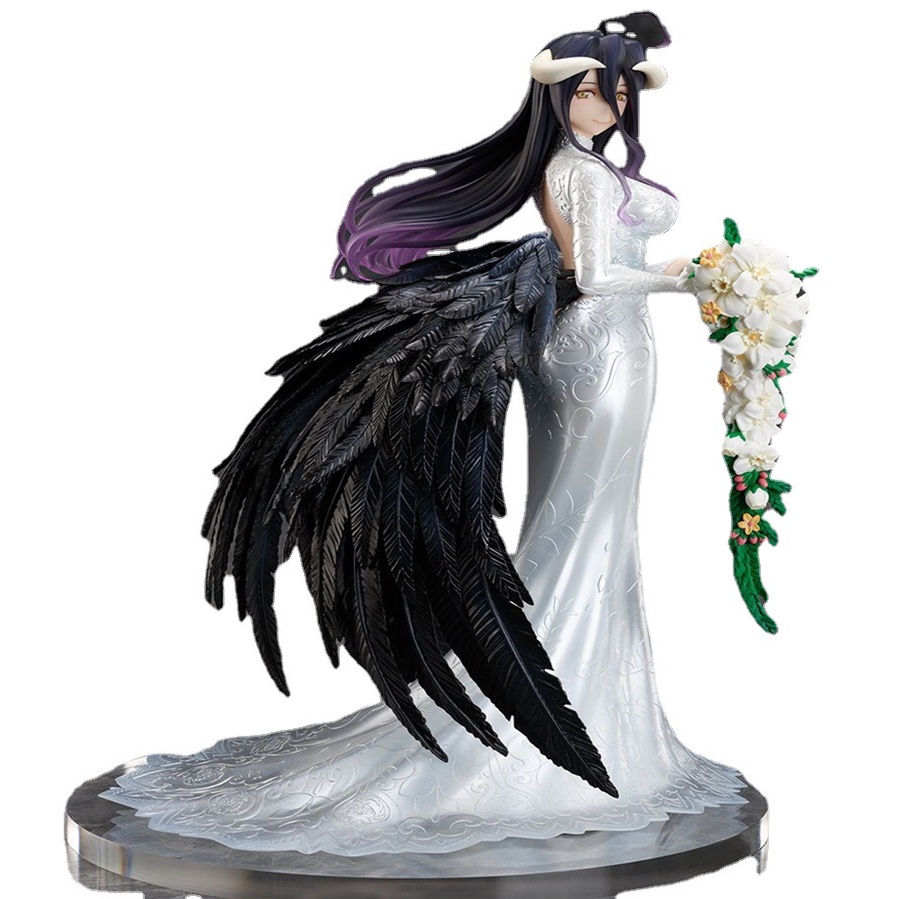 Overlord Wedding Dress Albedo Anime Figure Undead King Two-Dimensional ...
