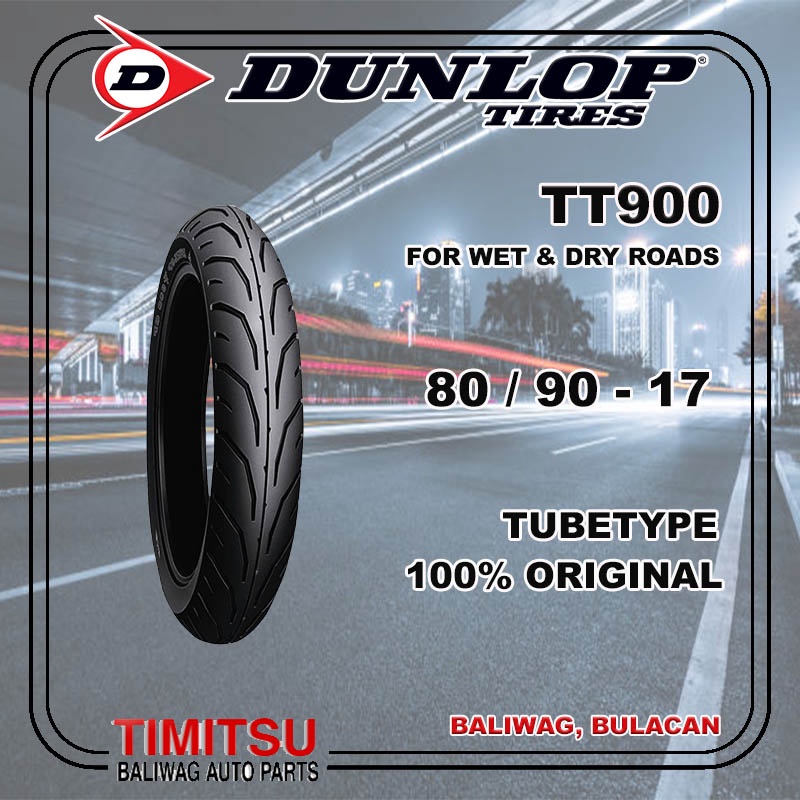 80/90-17 / 80/90 R17 DUNLOP TT900 TUBETYPE TUBE TYPE MOTORCYCLE TIRE ...