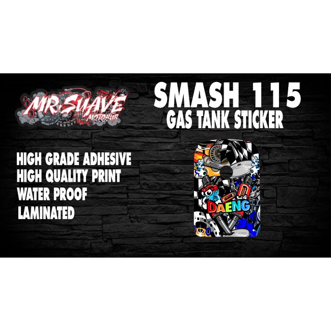 Smash 115 Gas Tank Sticker (Daeng) | Shopee Philippines