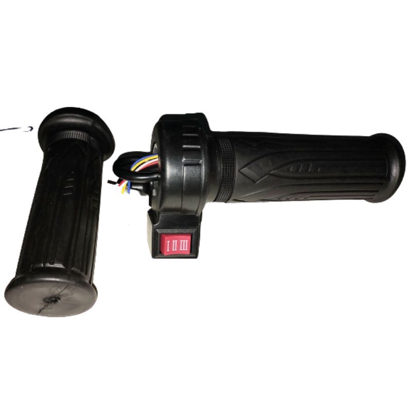 Ebike Throttel with speed selector( I II III) 123 soft handle grip ...