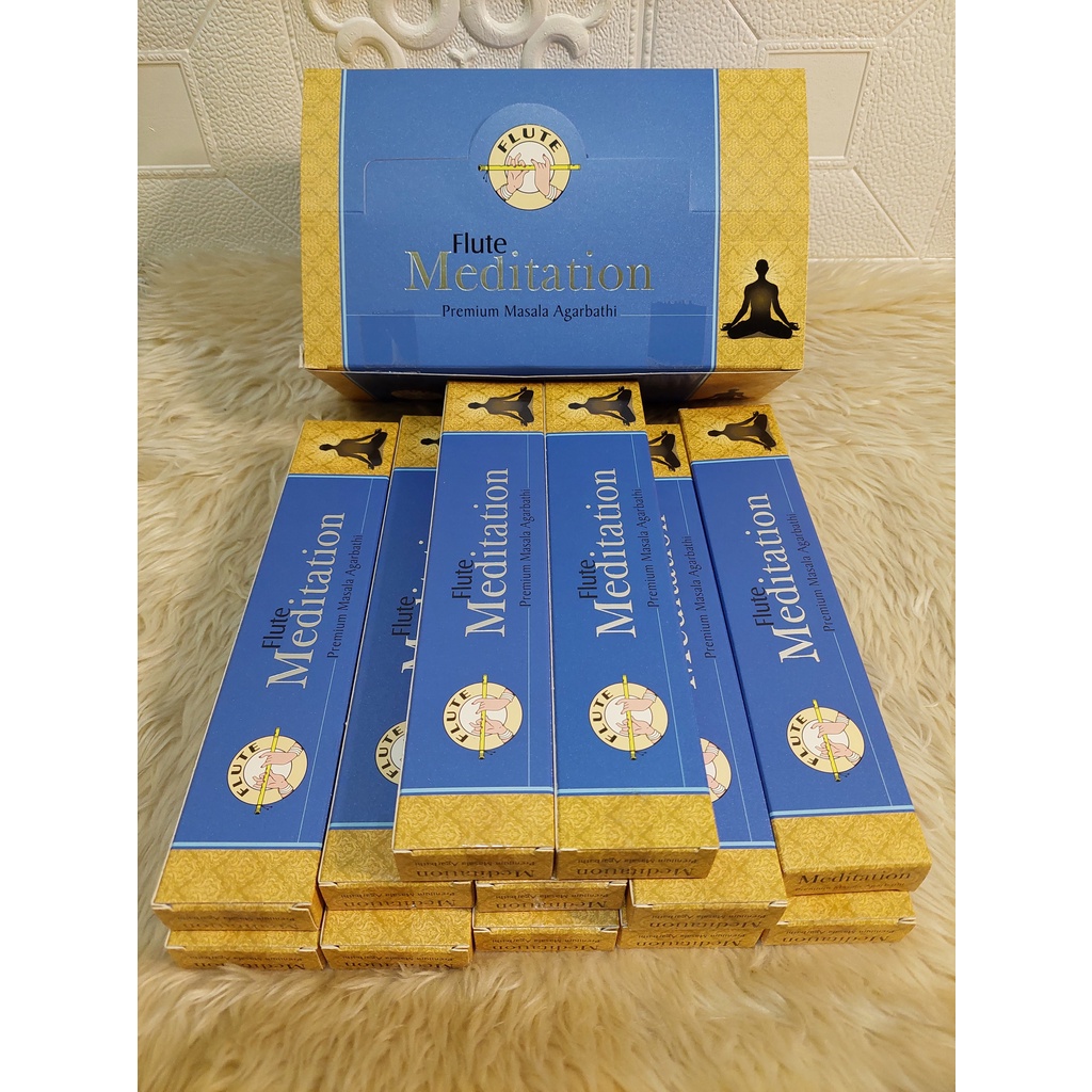 Flute Premium Incense Sticks - Meditation (15gms, 9-12 sticks) | Shopee ...