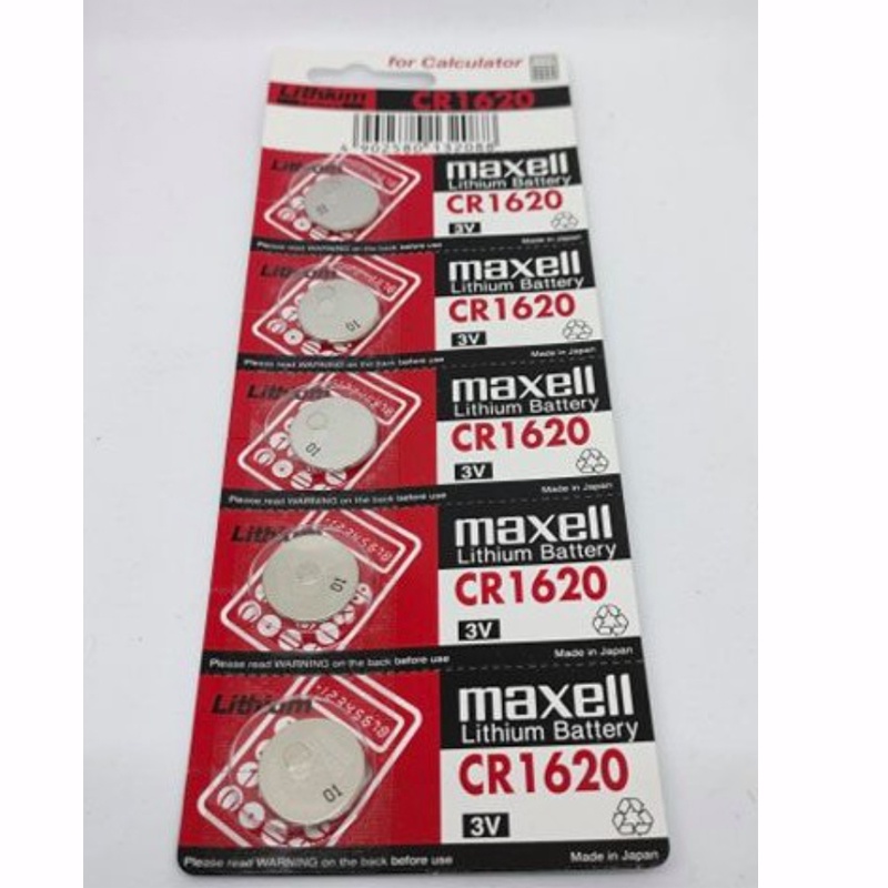 Maxell CR1620 3V Lithium Coin Cell Watch Batteries Maxell 1620 | Shopee ...