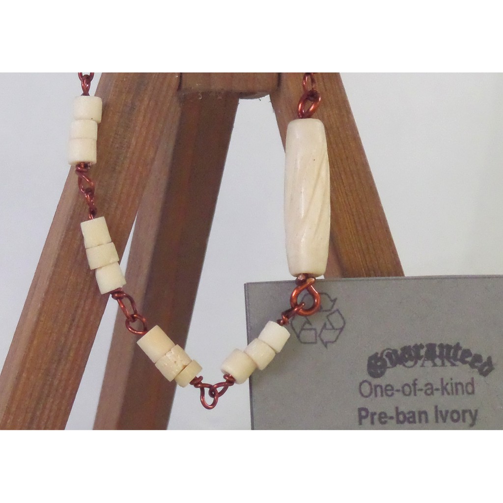 Authentic Vintage Pre-ban Ivory Beads Handmade Men's Bracelet | Shopee ...