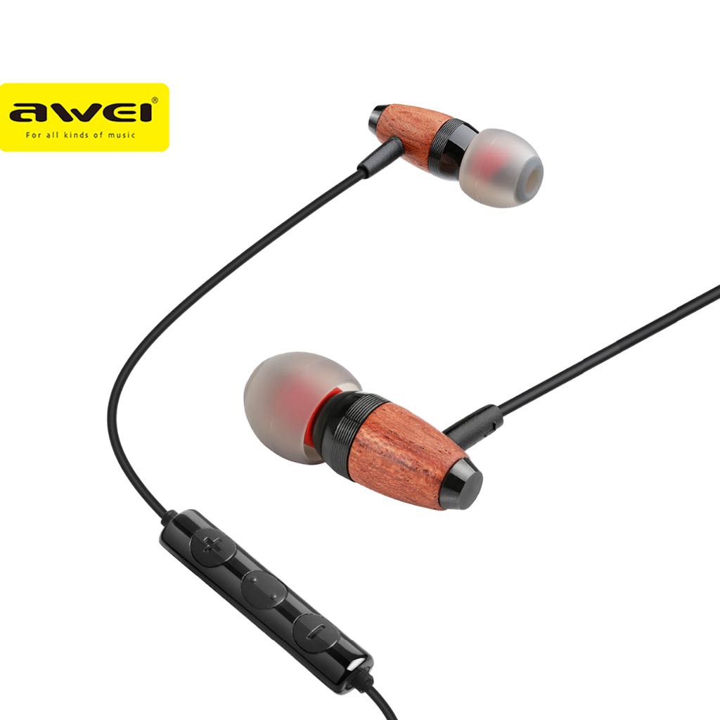 Awei ES-60TY In-Ear Sports Wired Headphone High Quality Audio Earphone Suitable for 3.5mm ...