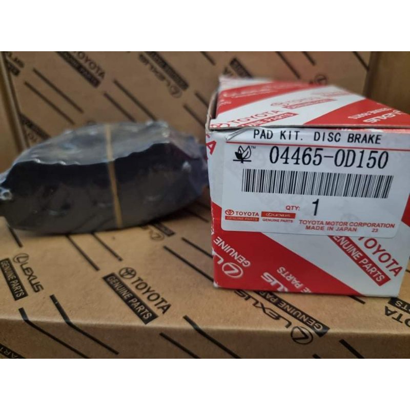 TOYOTA Brake Pads Front Axle Vios (1set) SKU: 04465-0D150 | Shopee ...