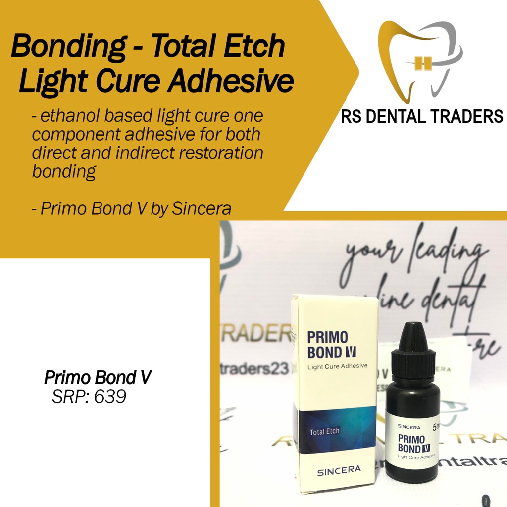 Bonding for Composite - Primo Bond V - Light Cure Adhesive Total Etch ...