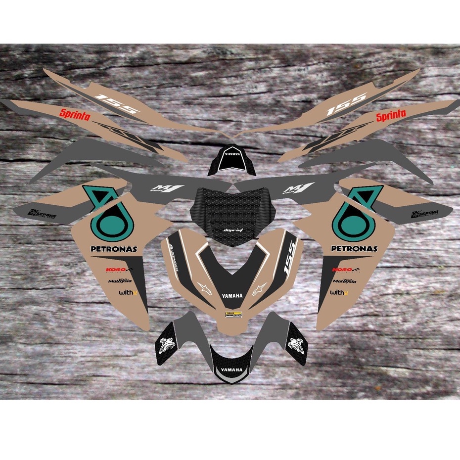 Sniper 155 Fulldecals laminated High quality Sticker TITAN COLOR ...