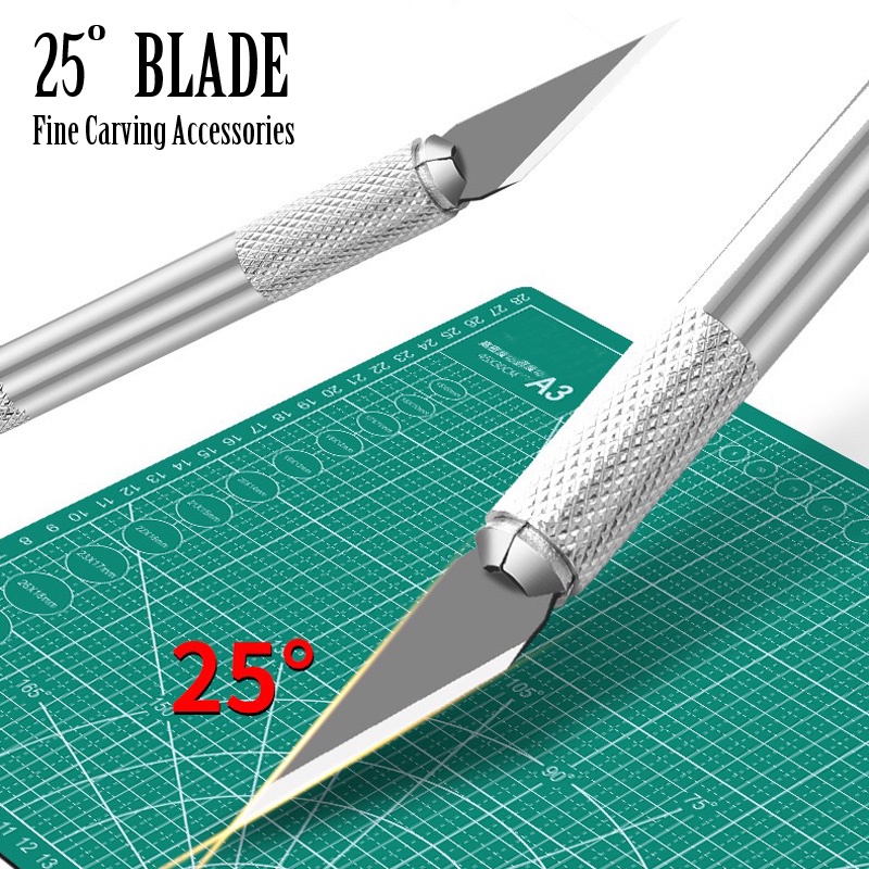 UNIHEART Pen Type Craft Cutter Knife Blade with 5 Blades | Shopee ...