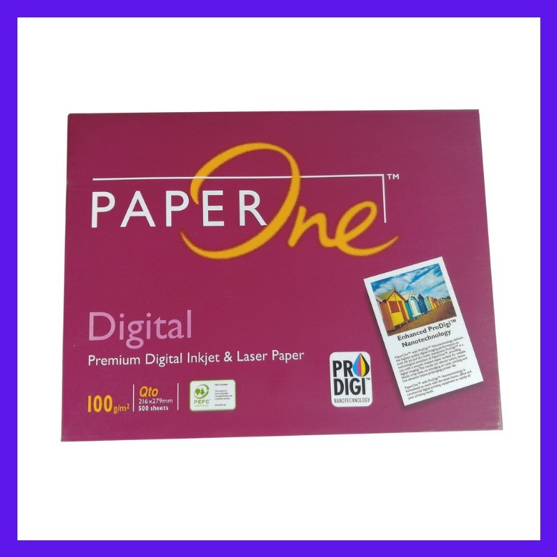 Paper One Bond Paper | Short Size (Qto) | 100 GSM | Per Ream | Office ...