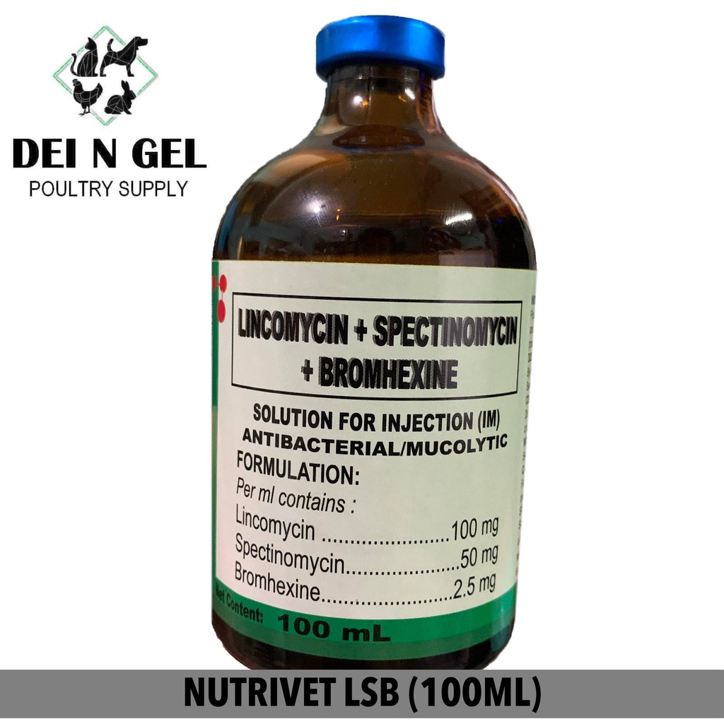 NUTRIVET LSB Lincomycin + Spectinomycin + Bromhexine for Animals (100ML ...