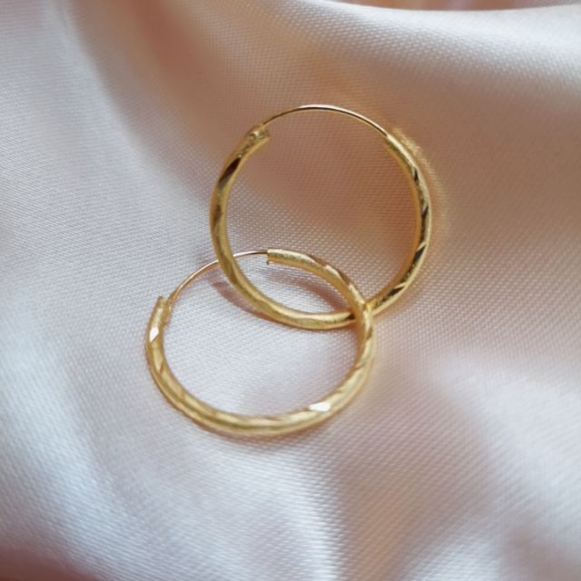 SGI fashion jewelry 24k gold plated Bangkok gold loops earing for women ...