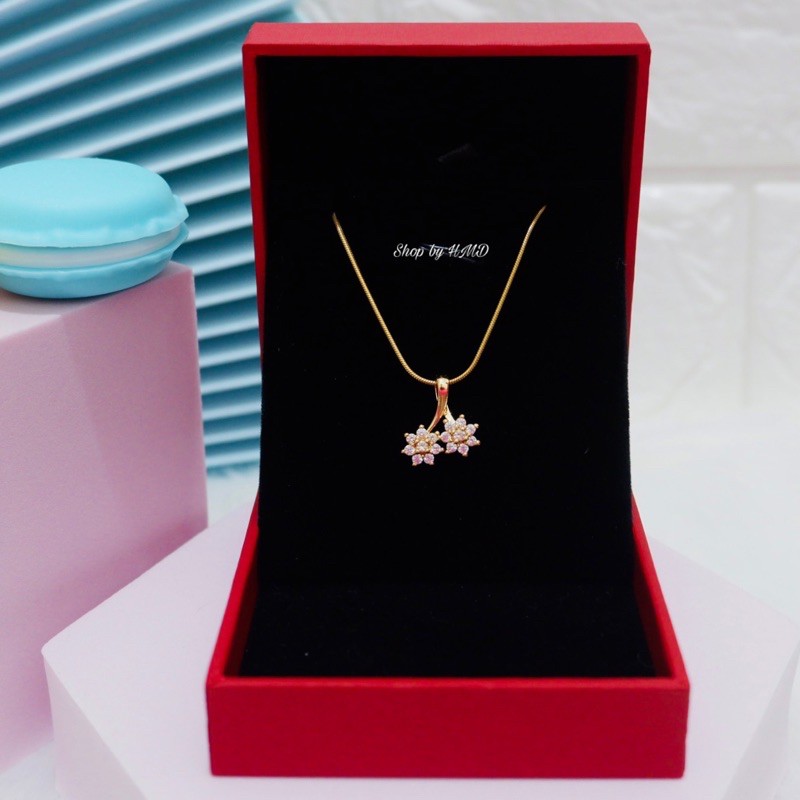 Flower Series Necklace - with free box 18K Gold Tala Inspired | Shopee ...