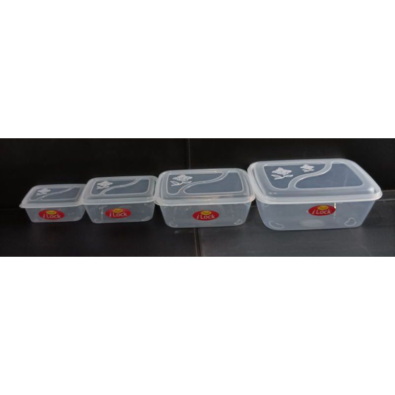 Clear Plastic Foodkeeper ( 300ml / 600ml / 1200ml / 2100ml ) | Shopee ...