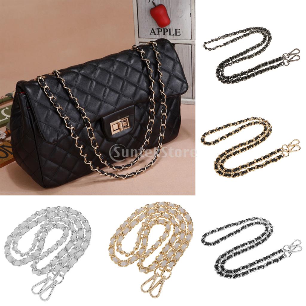 [Home Appliances] 120 Cm Metal + Leather Purse Shoulder Bag Chain Strap ...