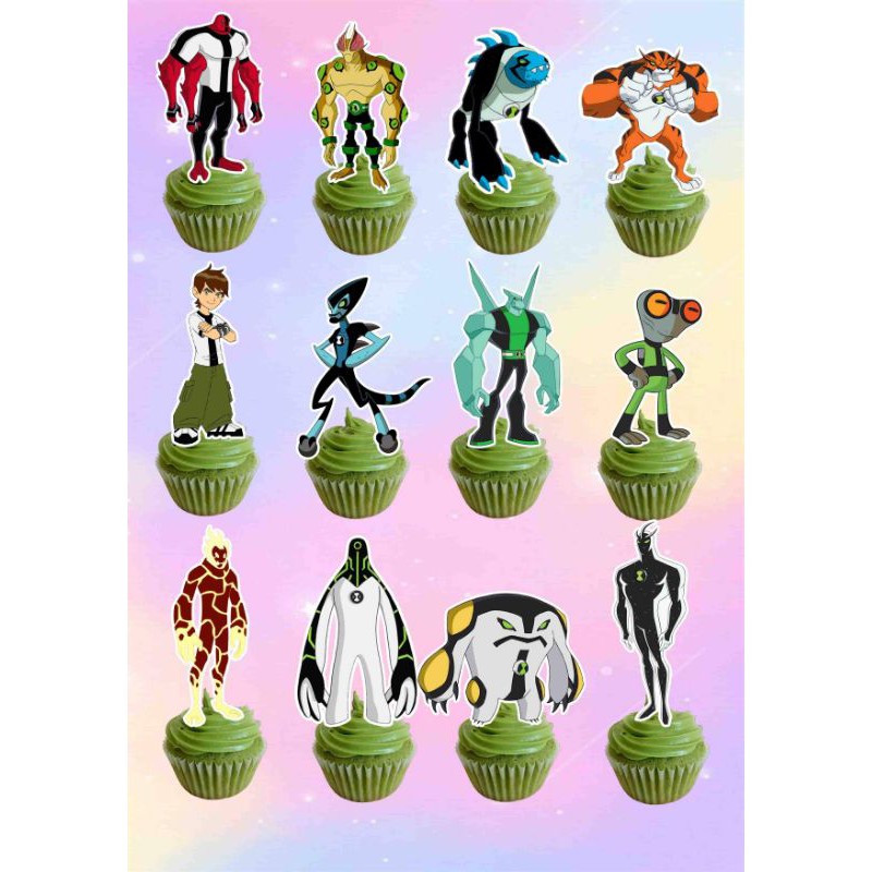 Ben10 Cupcake Topper (12pcs./pack) | Shopee Philippines