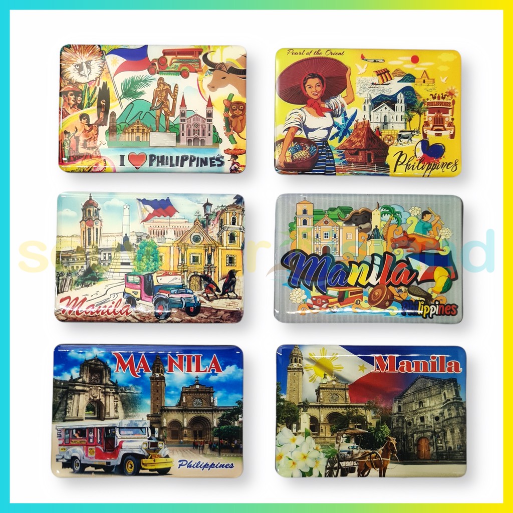 Manila Philippines Epoxy Refrigerator Magnet Philippine Souvenir Coron ...