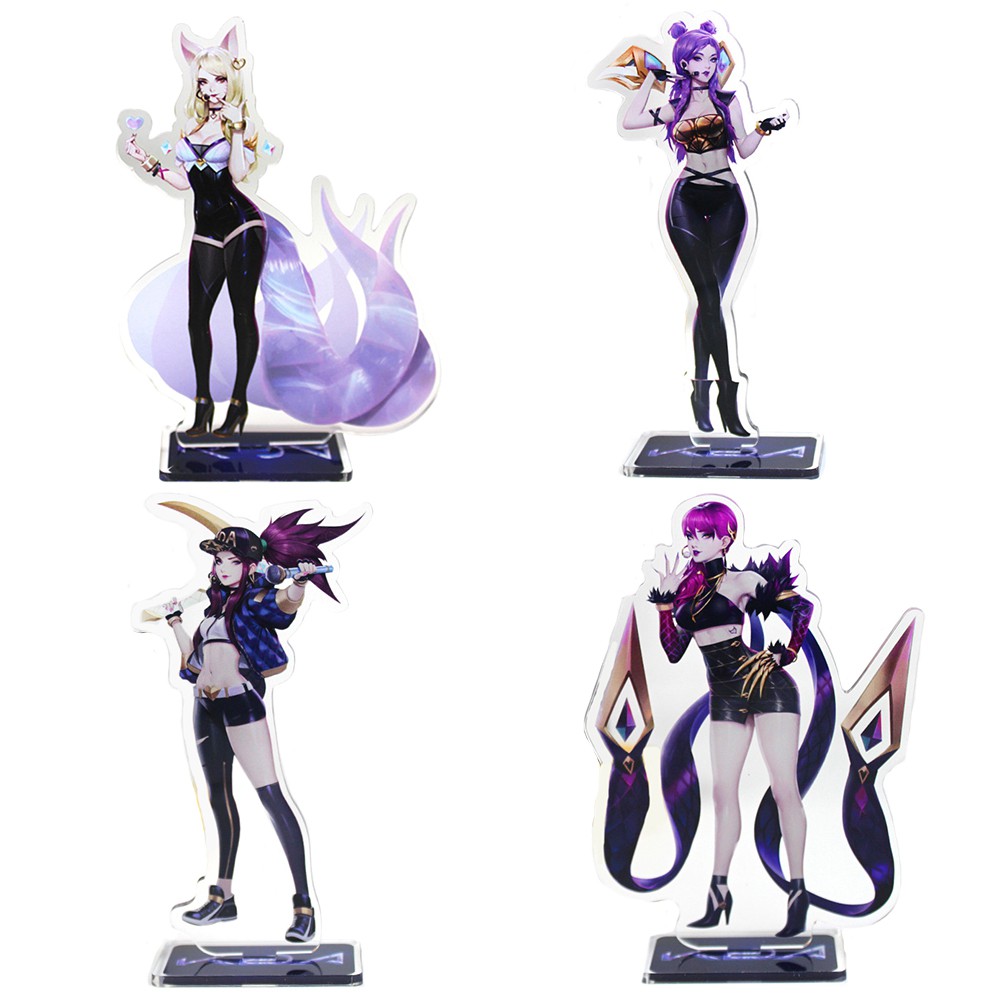 Game KDA K/DA Akali Ahri Kaisa Acrylic Stand Model Plate Toy Girls ...